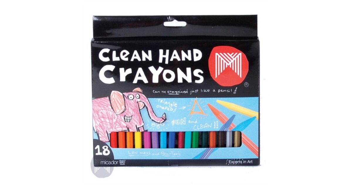 Lilydale Books | CLEAN HAND CRAYONS 18'S