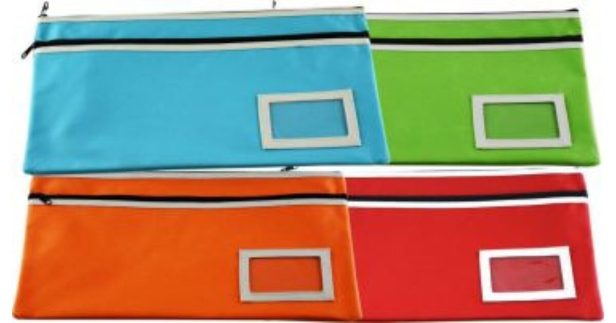 Lilydale Books | POLYESTER PENCIL CASE - 2 ZIP JUMBO 35x18CM