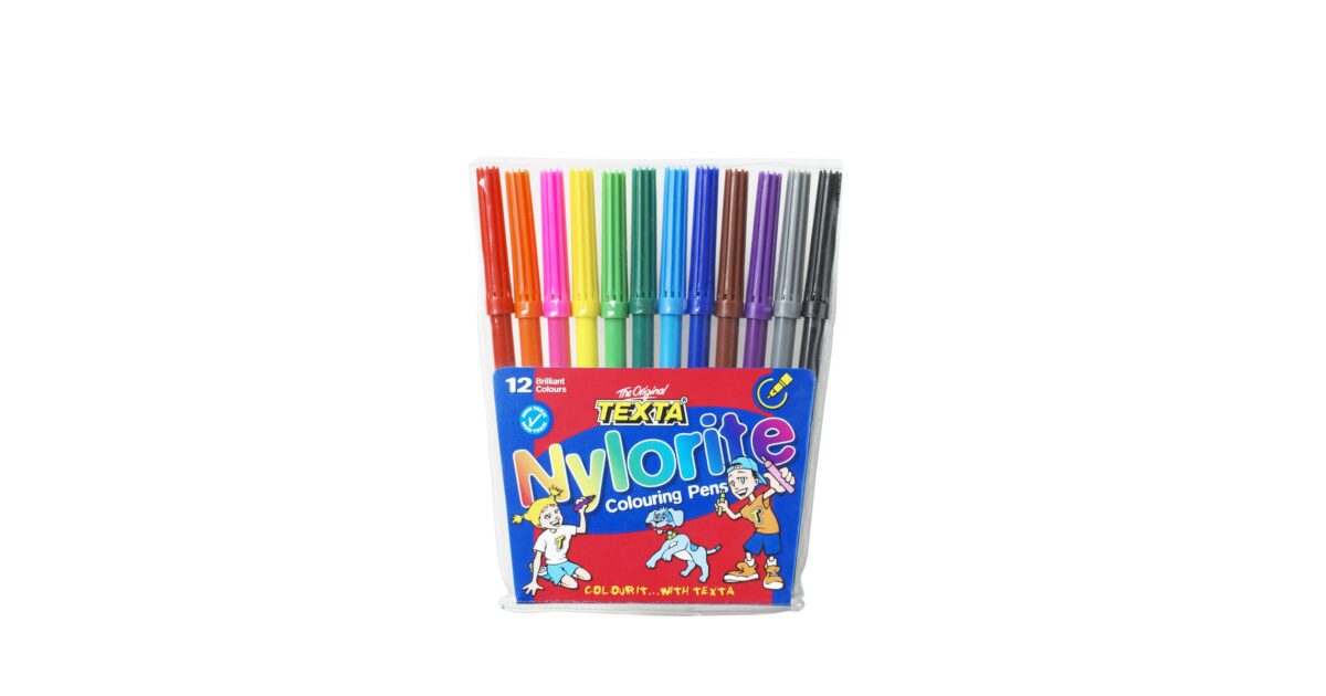 Lilydale Books | TEXTA NYLORITE COLOURING PENS 12