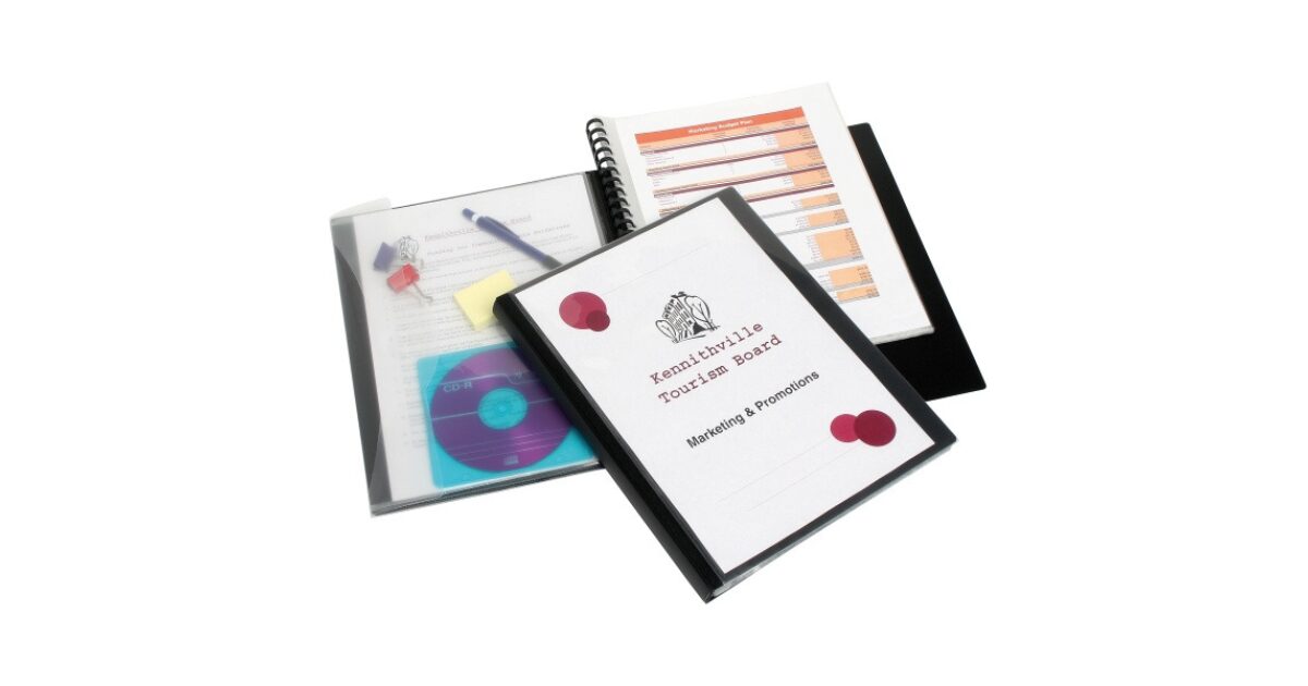 Lilydale Books | A4 DISPLAY BOOK 20 POCKETS REFILLABLE WITH INSERT