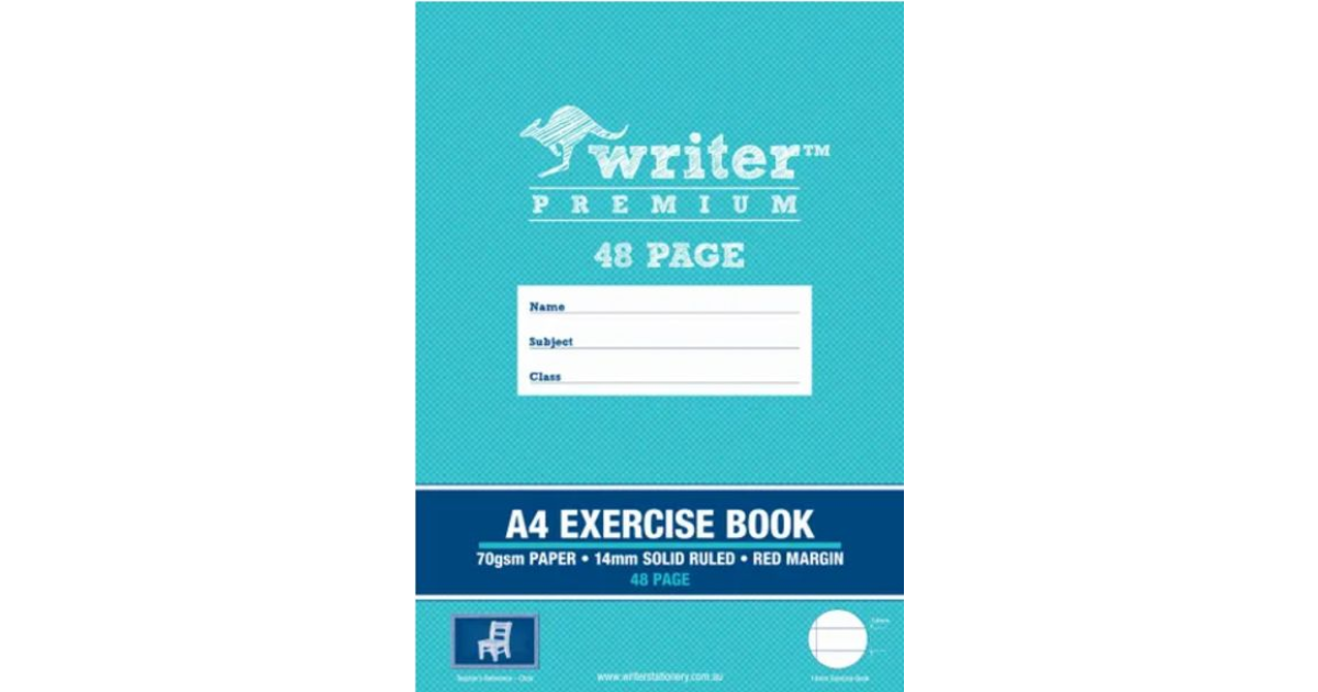 Lilydale Books | 48 PAGE A4 EXERCISE BOOK 14MM SOLID RULED