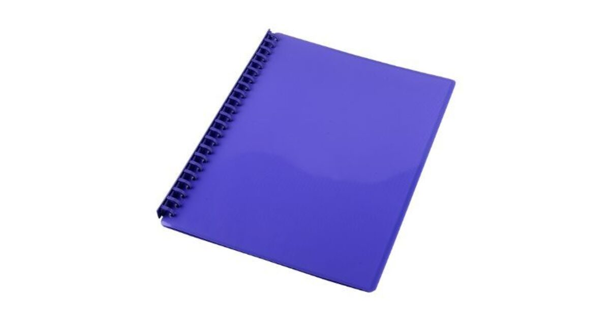 Lilydale Books | A4 DISPLAY BOOK 20 POCKETS REFILLABLE PURPLE