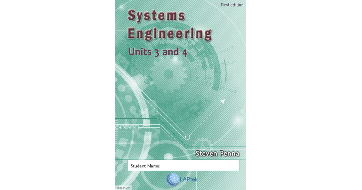 Lilydale Books | SYSTEMS ENGINEERING 2026 - 2031 UNITS 3&4 WORKBOOK