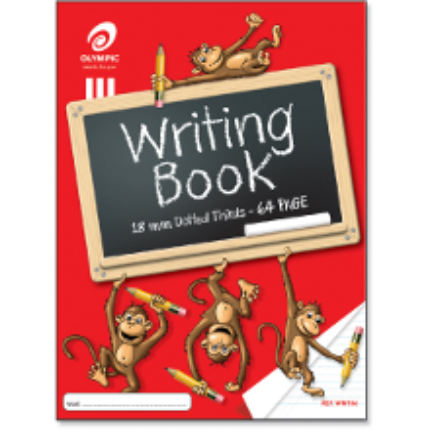 Lilydale Books | 64 PAGE EXERCISE BOOK 18MM DOTTED THIRDS 335 x 240 MM