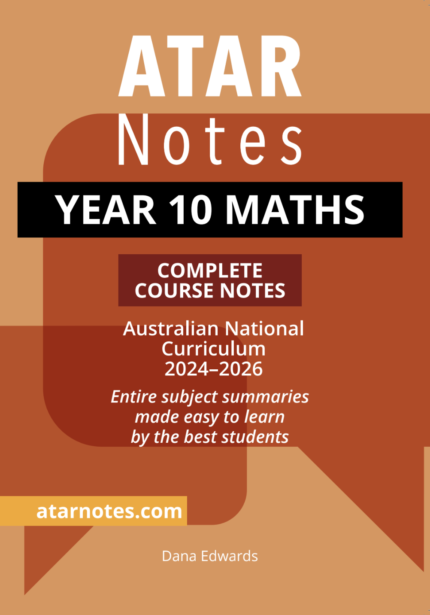 Lilydale Books | ATAR NOTES YEAR 10 MATHS COMPLETE COURSE NOTES (2024…