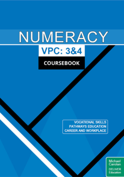 Lilydale Books | NUMERACY VICTORIAN PATHWAYS CERTIFICATE UNITS 3&4…