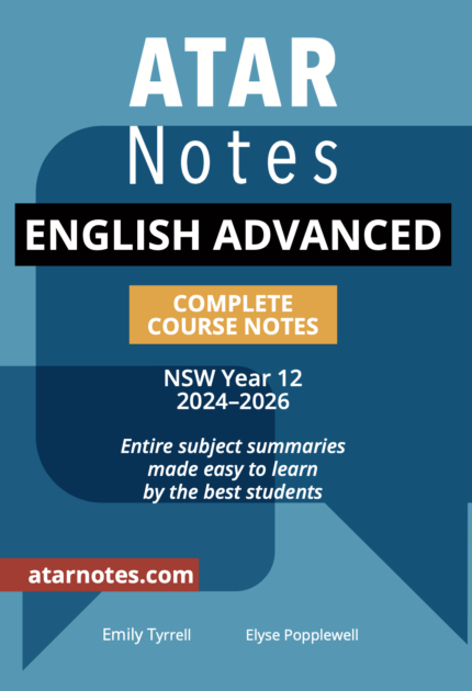 Lilydale Books | ATAR NOTES HSC ENGLISH ADVANCED YEAR 12 NOTES…