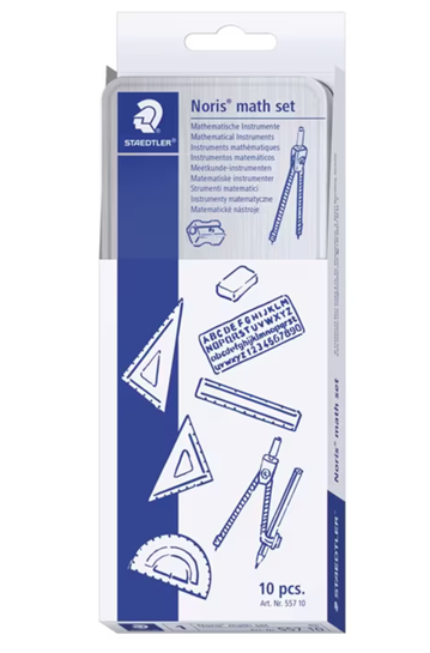 Lilydale Books | STAEDTLER NORIS CLUB MATHS SET 10 PIECES