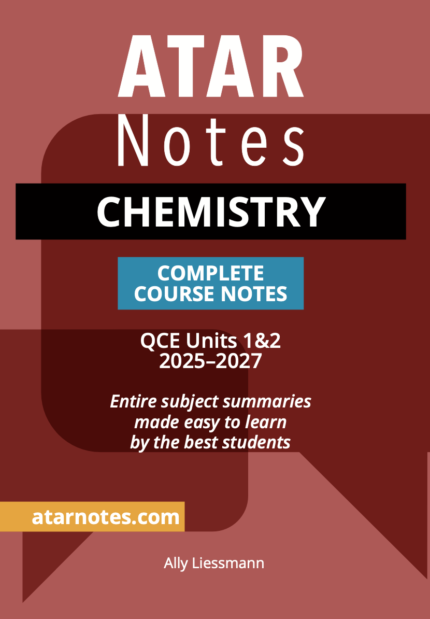 Lilydale Books | ATAR NOTES QCE CHEMISTRY 1&2 NOTES (2025-2027)