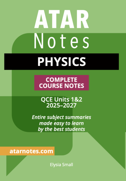 Lilydale Books | ATAR NOTES QCE PHYSICS UNITS 1&2 NOTES (2025-2027)