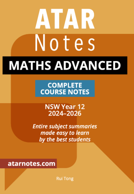 Lilydale Books | ATAR NOTES HSC MATHEMATICS ADVANCED YEAR 12 NOTES…