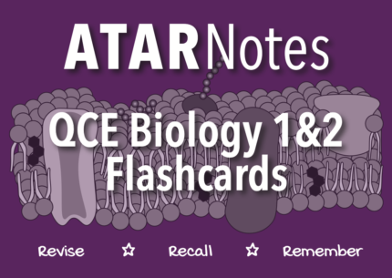 Lilydale Books | ATAR NOTES QCE BIOLOGY UNITS 1&2 FLASHCARDS (UPDATED…