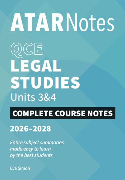 Lilydale Books | ATAR NOTES QCE LEGAL STUDIES UNITS 3&4 NOTES…