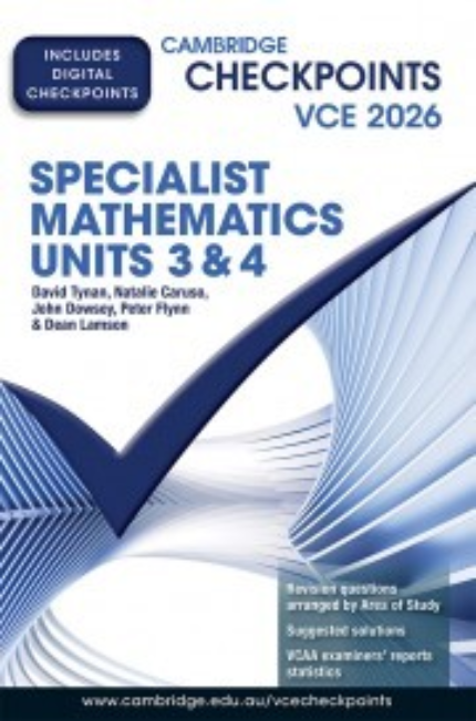 Lilydale Books | CAMBRIDGE CHECKPOINTS VCE SPECIALIST MATHEMATICS…