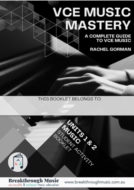 Lilydale Books | VCE MUSIC MASTERY: A COMPLETE GUIDE TO VCE MUSIC…