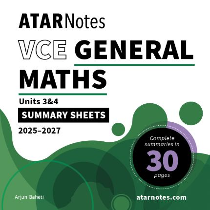 Lilydale Books | ATAR NOTES VCE GENERAL MATHS UNITS 3&4 SUMMARY…